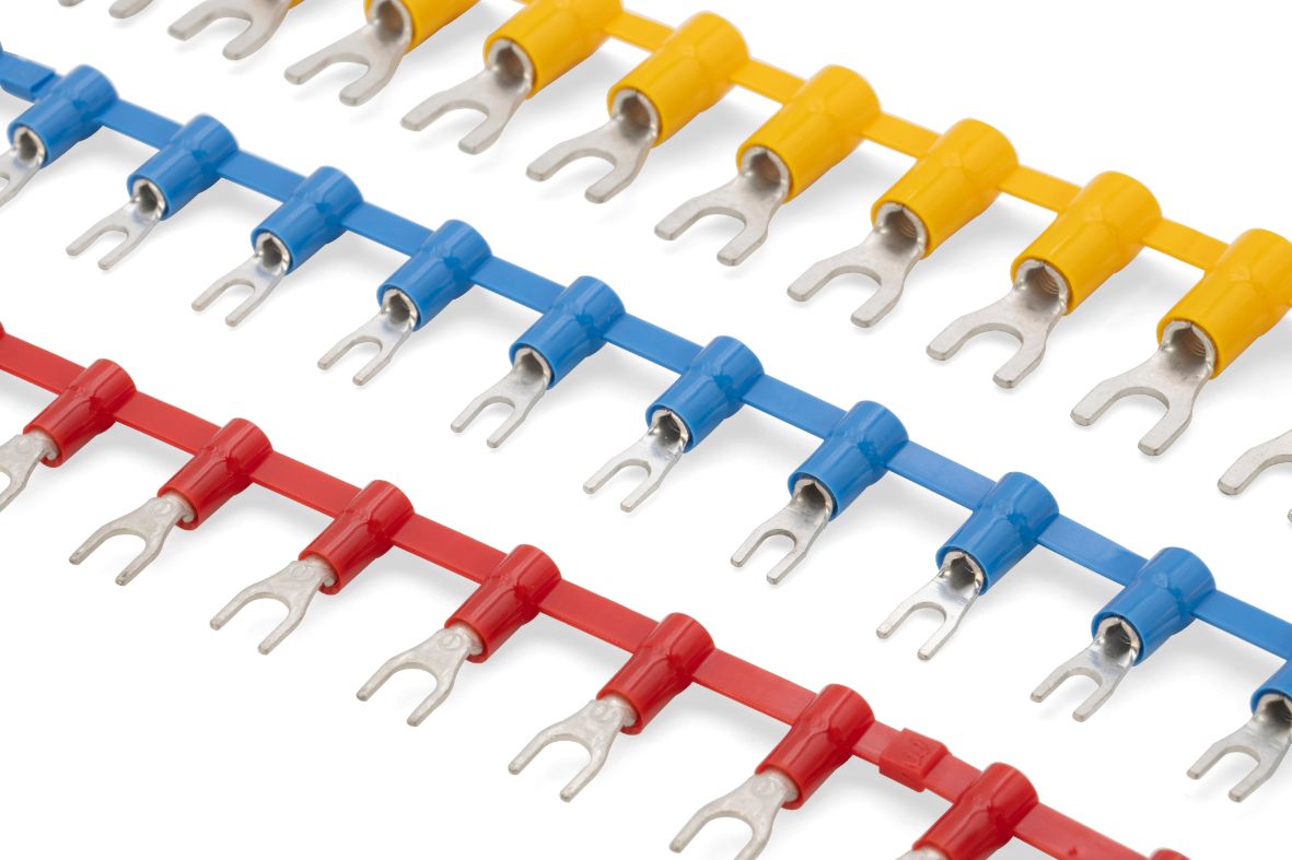 CEMBRE - CP-U - FORK CHAIN TERMINAL, PRE-INSULATED WITH POLYCARBONATE ...