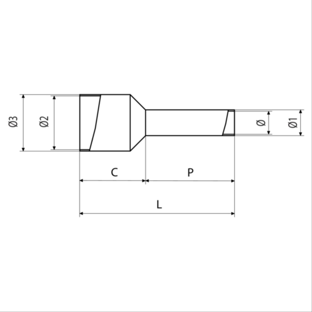 CEMBRE - PKE - END SLEEVE, PRE-INSULATED WITH PA6, FOR FLEXIBLE COPPER ...