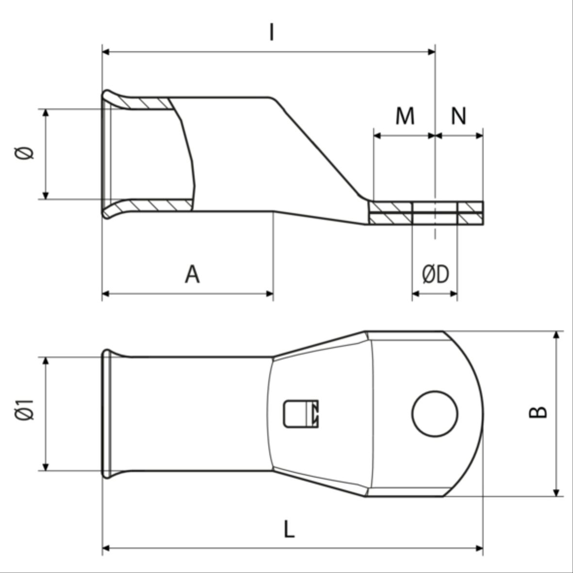 CEMBRE - T-M - COSSE RONDE, POUR CONDUCTEURS EN CUIVRE, NF C 20-130 add. 1